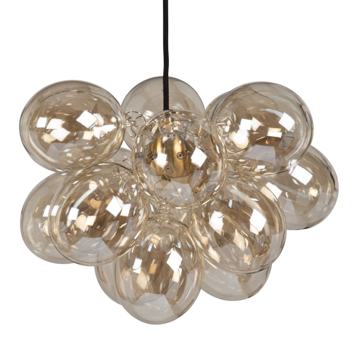 Suspension 15 globes en verre borosilicate ambrés Trevor | Maisons du Monde