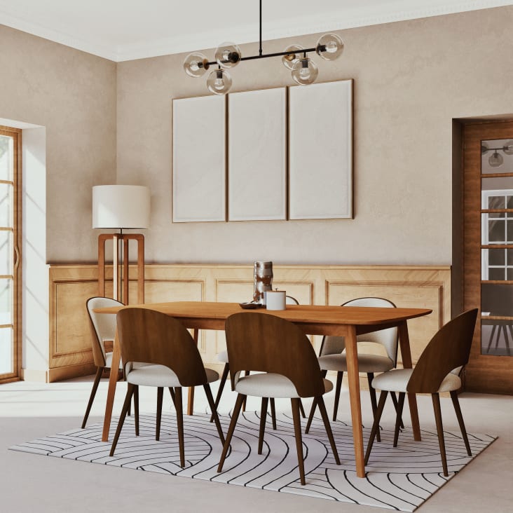 Table à manger extensible 8/10 personnes L180/235 Portobello | Maisons ...