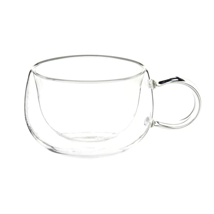 Tasse double paroi en verre transparent | Maisons du Monde