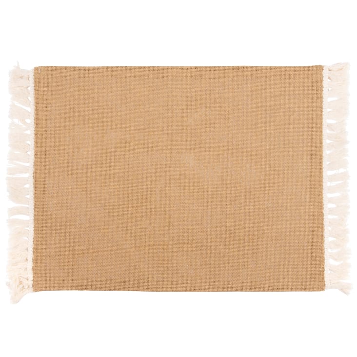 Tischset aus beigem und crèmefarbenem Papier | Maisons du Monde