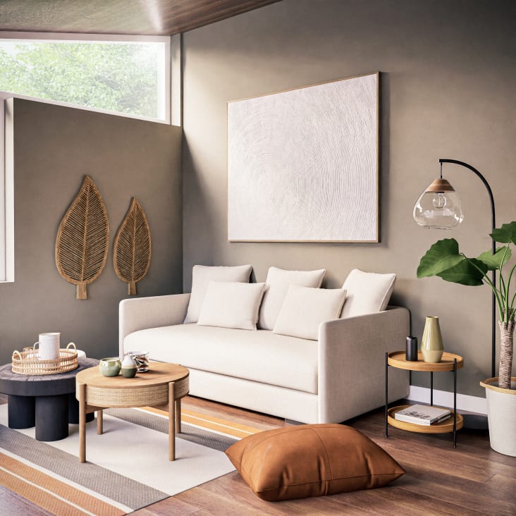 Toile peinte blanche 153x123 YVILAC | Maisons du Monde