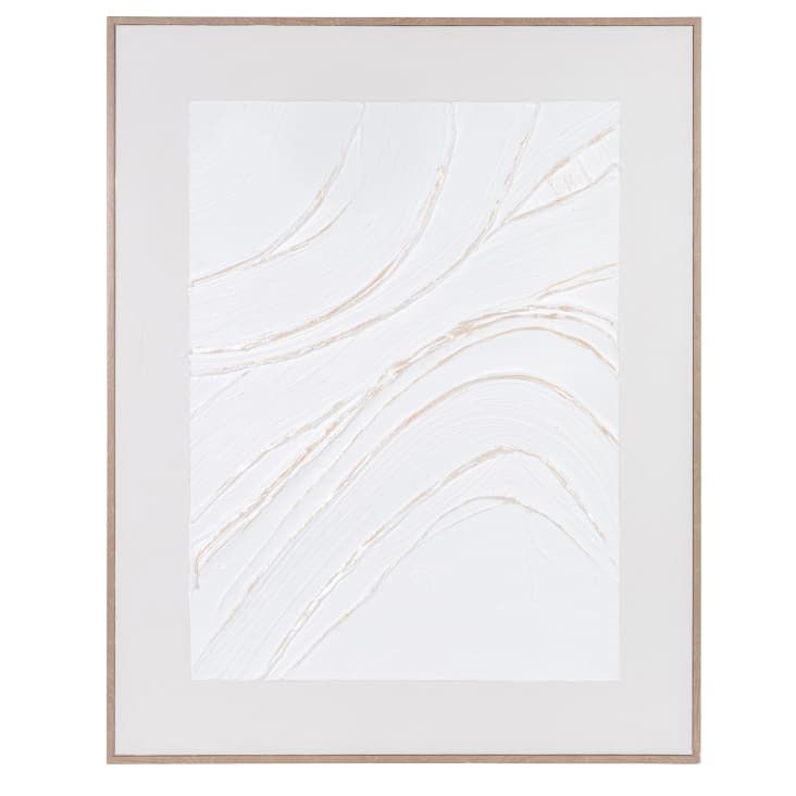 Toile peinte blanche 64x80 Bonnieux | Maisons du Monde