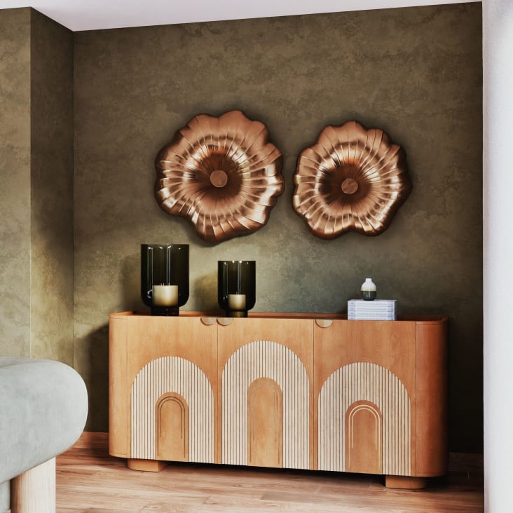 Vase en grès vert, ocre et blanc H12 EMMY | Maisons du Monde