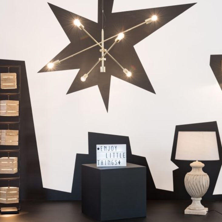 Verlichte doos met tekst A4 LIGHTBOX | Maisons du Monde