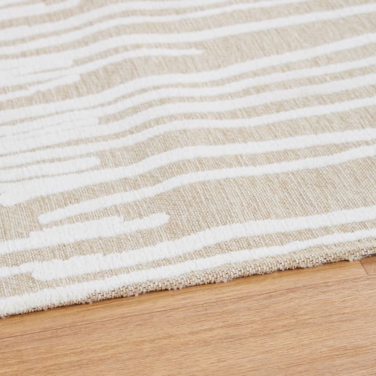 Wit tapijt met jacquardmotief, 160 x 230 cm Hova | Maisons du Monde