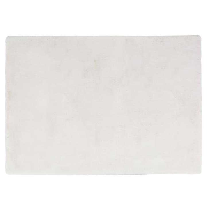 Wit tapijt van imitatiebont, 160x230 Leandro | Maisons du Monde