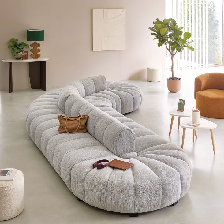 Witte poef voor professioneel gebruik Blackhill Business | Maisons du Monde