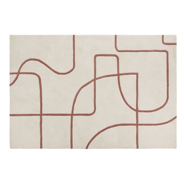 Wollen tapijt met getuft , ecru, 160 x 230 cm FEREOL | Maisons du Monde