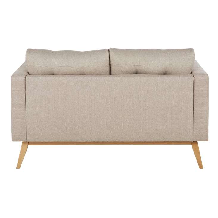 Zetel in Scandinavische stijl met 2 zitplaatsen, beige Brooke | Maisons ...