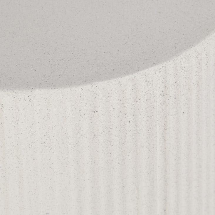 Zuilvormige bijzettafel, wit OUMANA | Maisons du Monde