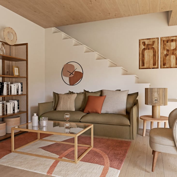 Zweiteilige Wanddekoration aus Mangoholz mit Schnitzerei MARJANI | Maisons du Monde