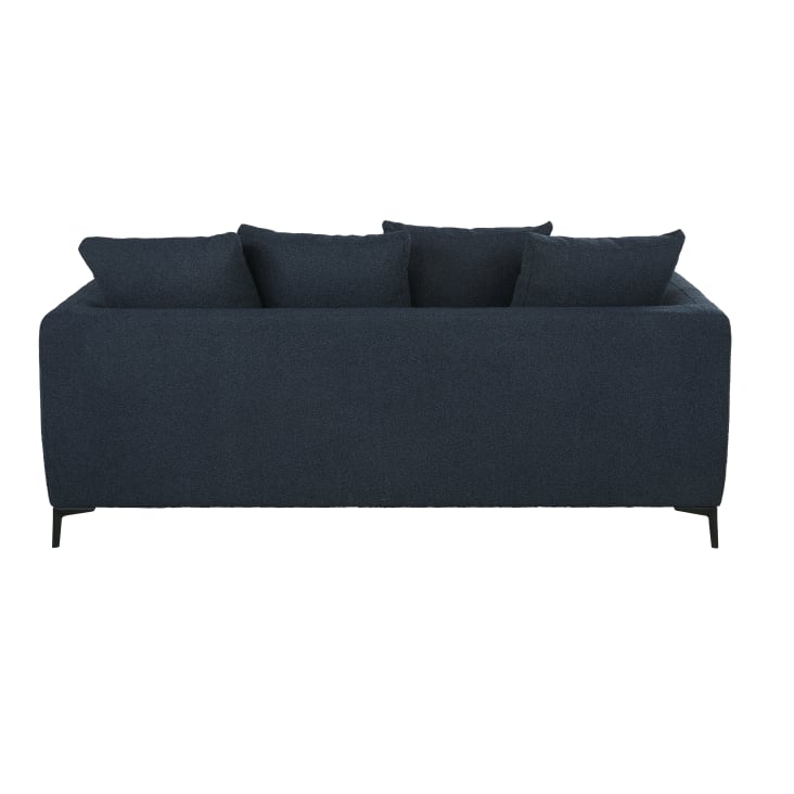 3-zits bank met blauwe velours stof Romy | Maisons du Monde