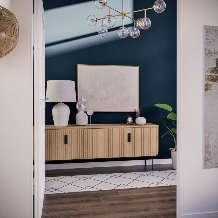 Abstrakte Leinwand, weiß, 90x120cm NEIOS | Maisons du Monde