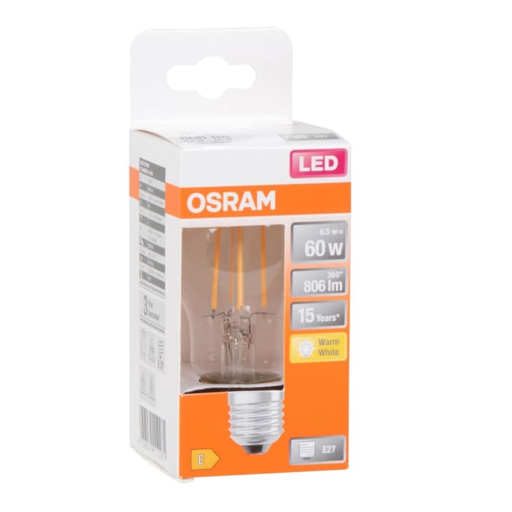 Ampoule LED E27 60W claire, coloris blanc chaud Osram | Maisons du Monde
