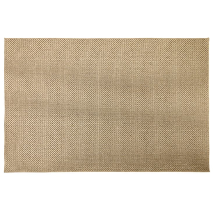 Beige geknoopt tapijt van polypropyleen 180 x 270 cm DOTTY | Maisons du ...