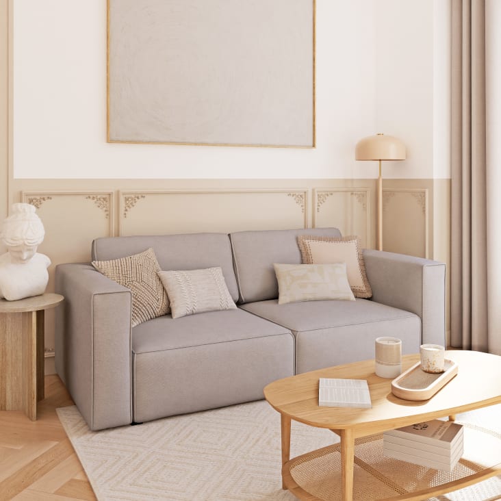 Busto de mujer en beige con efecto envejecido, alt. 50 | Maisons du Monde