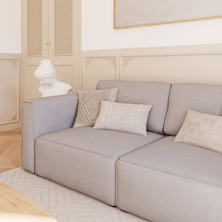 Busto de mujer en beige con efecto envejecido, alt. 50 | Maisons du Monde