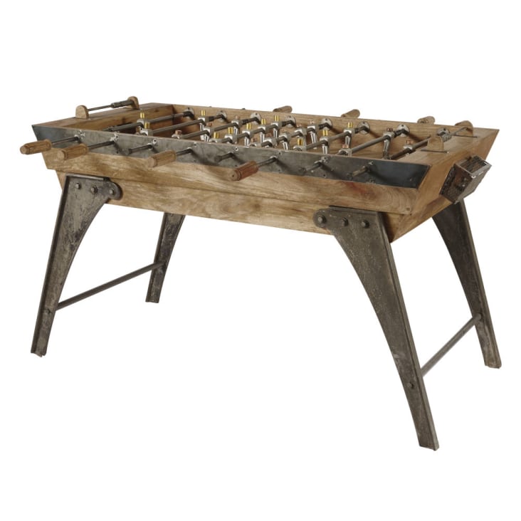 Calcetto in legno di mango e ghisa Grizou | Maisons du Monde