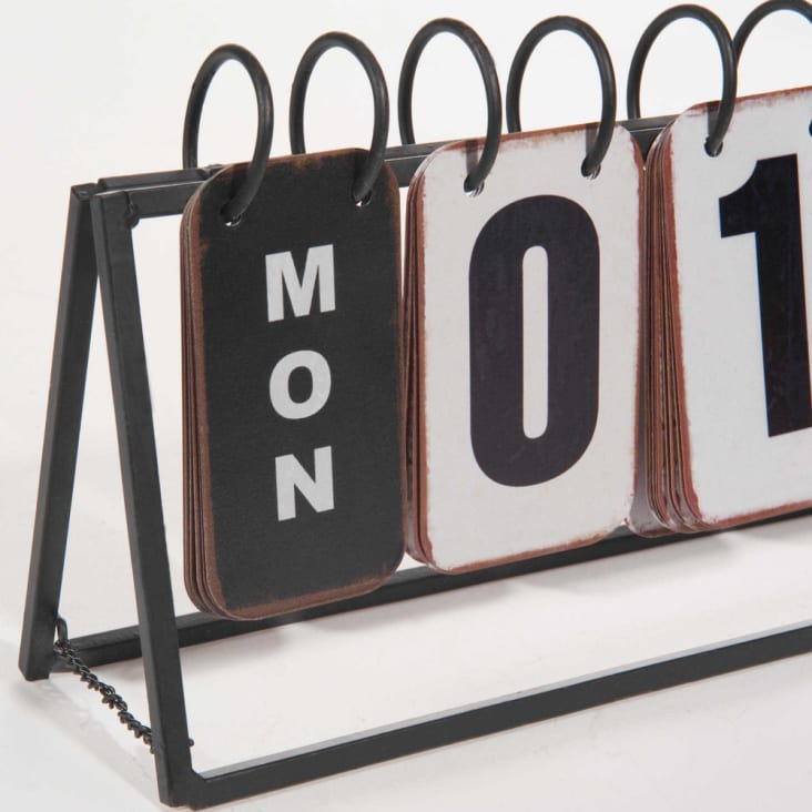 Calendario perpetuo metálico 16x27 cm Graphik Tribu | Maisons du Monde