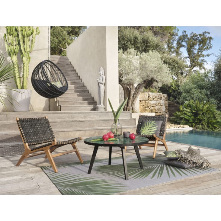 Estatua de jardín de buda gris blanca Alt. 158 MARACANA | Maisons du Monde