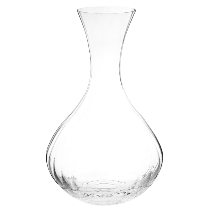 Glazen karaf met ribbels, transparant, 1,5L Waterfall | Maisons du Monde