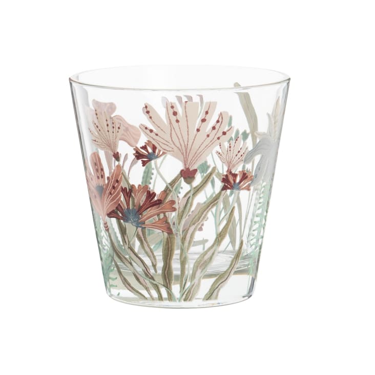 Gobelet en verre motif floral multicolore Exo | Maisons du Monde
