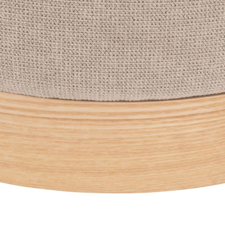 Grijze ronde poef SEDONA | Maisons du Monde