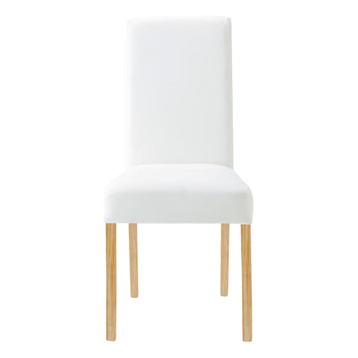 Housse de chaise en coton recyclé ivoire, compatible chaise MARGAUX ...