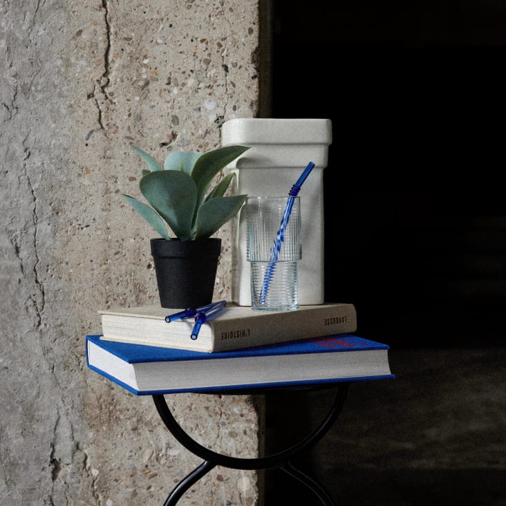 Jarrón de gres blanco roto Alt. 25 cm Lynn | Maisons du Monde