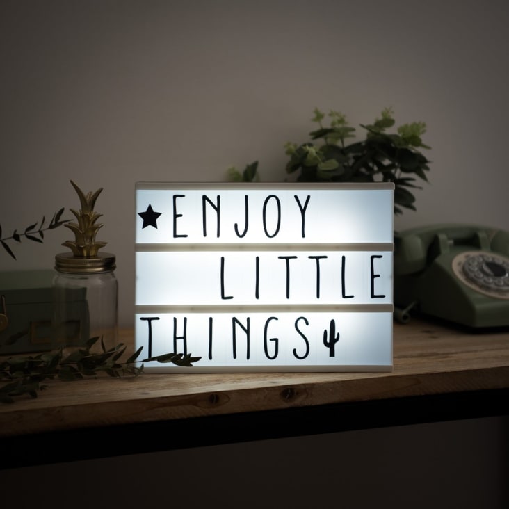 Lightbox boîte lumineuse à messages A4 LIGHTBOX | Maisons du Monde