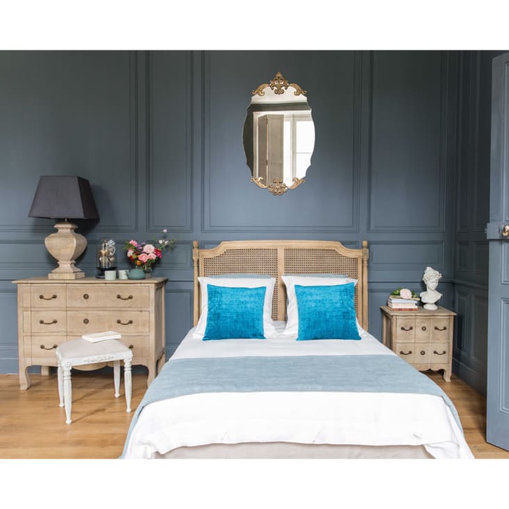 Mango wood and acacia bedside table with drawers Colette Maisons du Monde