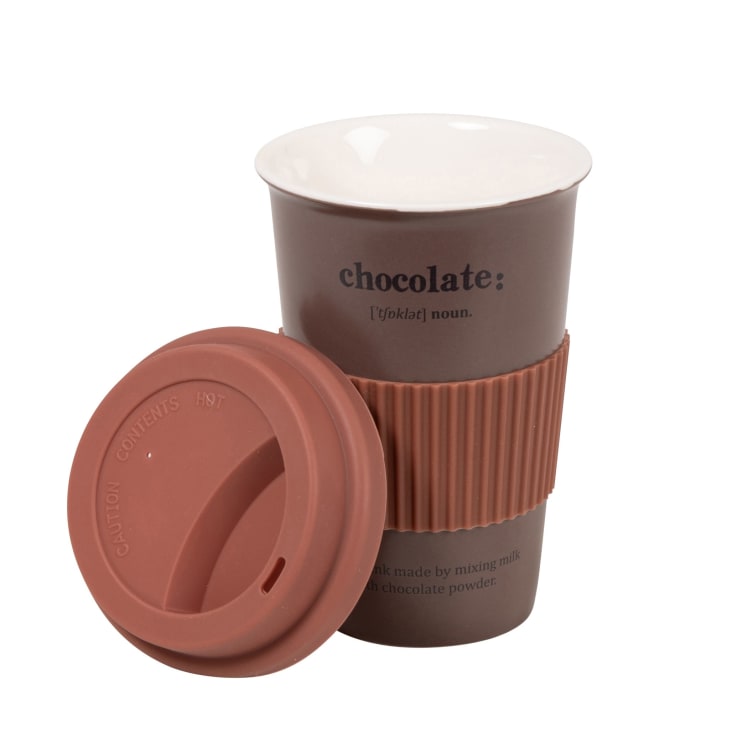 To-go Becher aus Porzellan, braun und schwarz 340ml Barista | Maisons ...