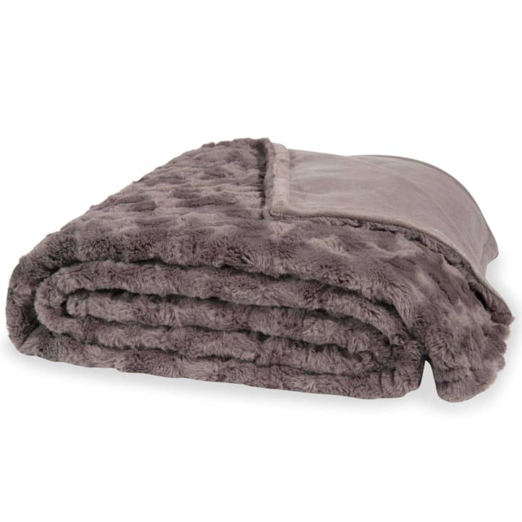 Überwurf aus Kunstfell, grau, 150x200 Camann | Maisons du Monde