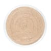 Rond beige tapijt uit gevlochten jute D150 BRAGA | Maisons du Monde