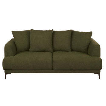 Fauteuil met bekleding van antracietgrijze stof Arnold | Maisons du Monde