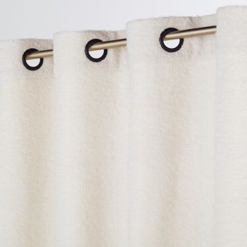 Rideau à œillets beige motifs à chevrons à l'unité 140x270 James ...