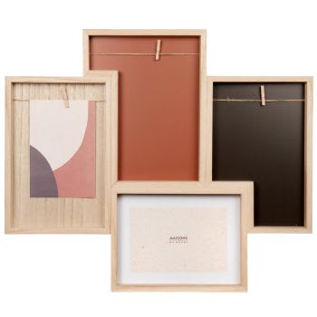 Cornice multipla ad arco con fili e mollette 56x30 cm Stacy | Maisons ...