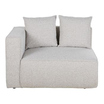 Linke Armlehne aus braunem Leder Neo John | Maisons du Monde