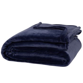 Plaid brillant en polyester recyclé vert 230x150 | Maisons du Monde