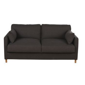 Puf de tela color ocre Kate | Maisons du Monde