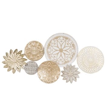 Decorazione da parete in metallo dorata, 79x51 cm MAHINA | Maisons du Monde