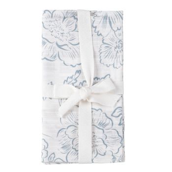 Torchon en coton écru à motif tissé jacquard 50x70 Julen | Maisons du Monde