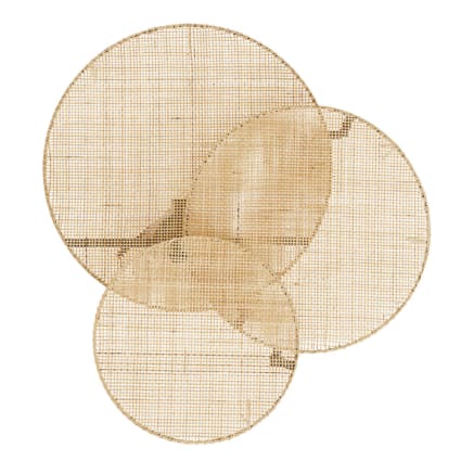 Applique 3 cercles en rotin SAINTE-MAXIME | Maisons du Monde
