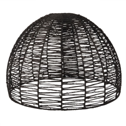 Niet-elektrische hanglamp van zwarte rotan D50 KENDHUA | Maisons du Monde