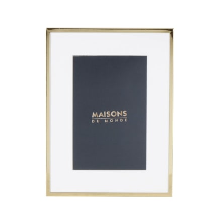 Vergoldeter Stahl-Fotorahmen, Format 10x15 cm LUCIANA | Maisons du Monde