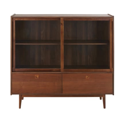 Vetrina vintage con 2 ante e 2 cassetti marrone Griffith | Maisons du Monde