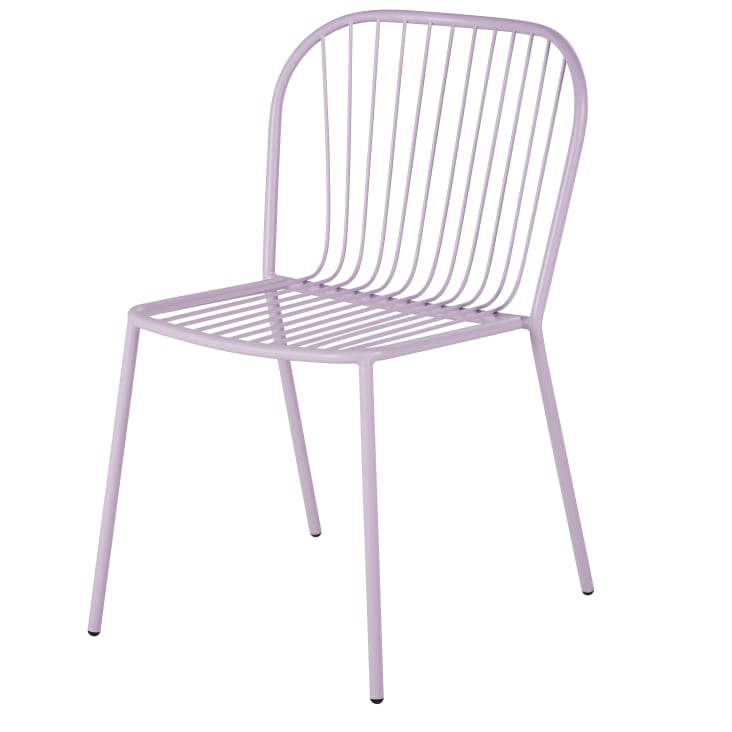 2er Set Stühle aus Stahl, violett Esma Business | Maisons du Monde