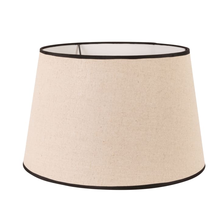 Abat-jour beige et liseré noir Canabassas | Maisons du Monde