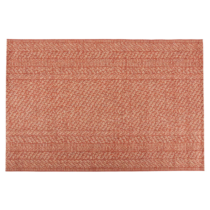 Alfombra de exterior color terracota 160x230 cm Anthea | Maisons du Monde