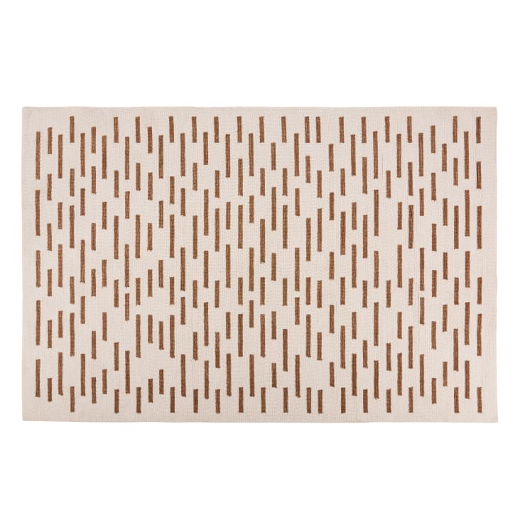 Alfombra de exterior crudo y marrón 160x230 cm Zebena | Maisons du Monde